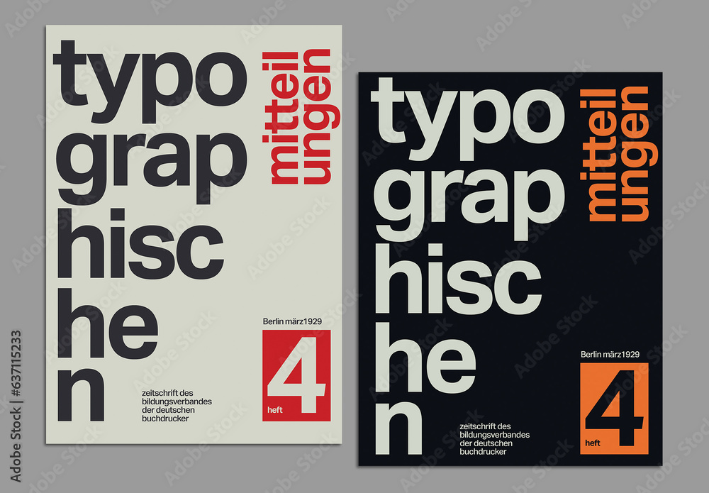 Vintage Typography Poster Layout Design Stock Template | Adobe Stock