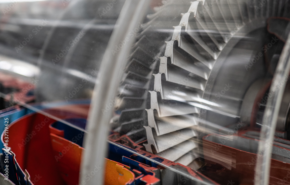 Mechanism of the jet engine Stock Photo | Adobe Stock