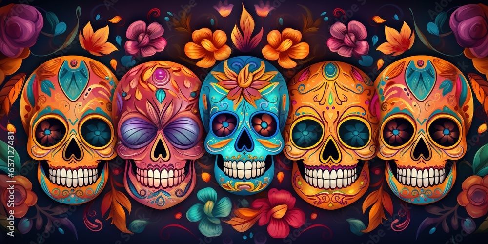 Sugar Skull (Calavera) to celebrate Mexico's Day of the Dead (Dia de ...