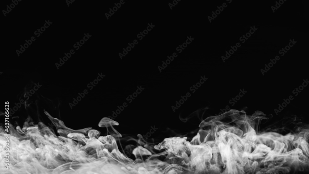 Steam background. Mist cloud. Dry ice. Defocused transparent white ...