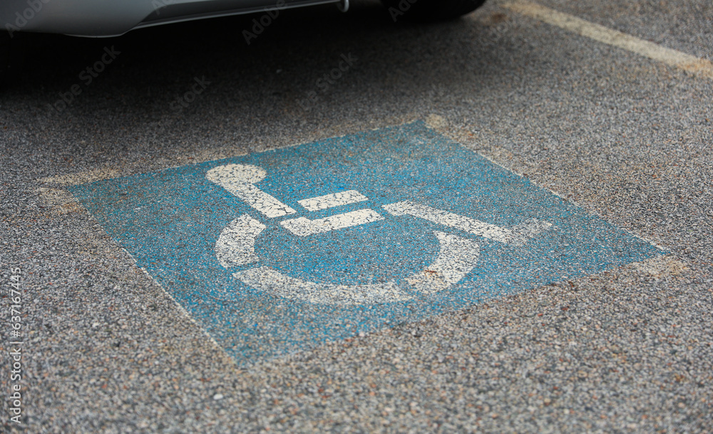 blue handicap sign, universal emblem of accessibility and inclusivity ...