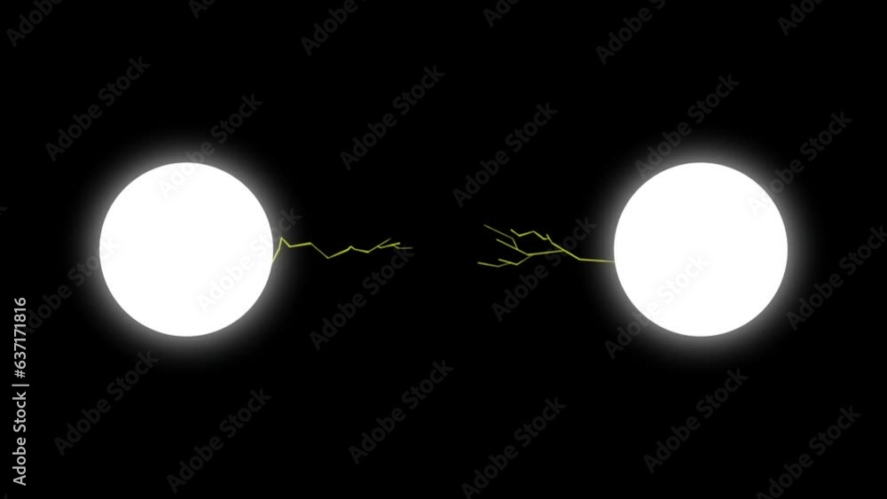 electric current between two particles, relationship between the ...