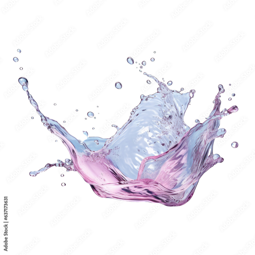 Water splashing on a transparent background Stock Illustration | Adobe ...