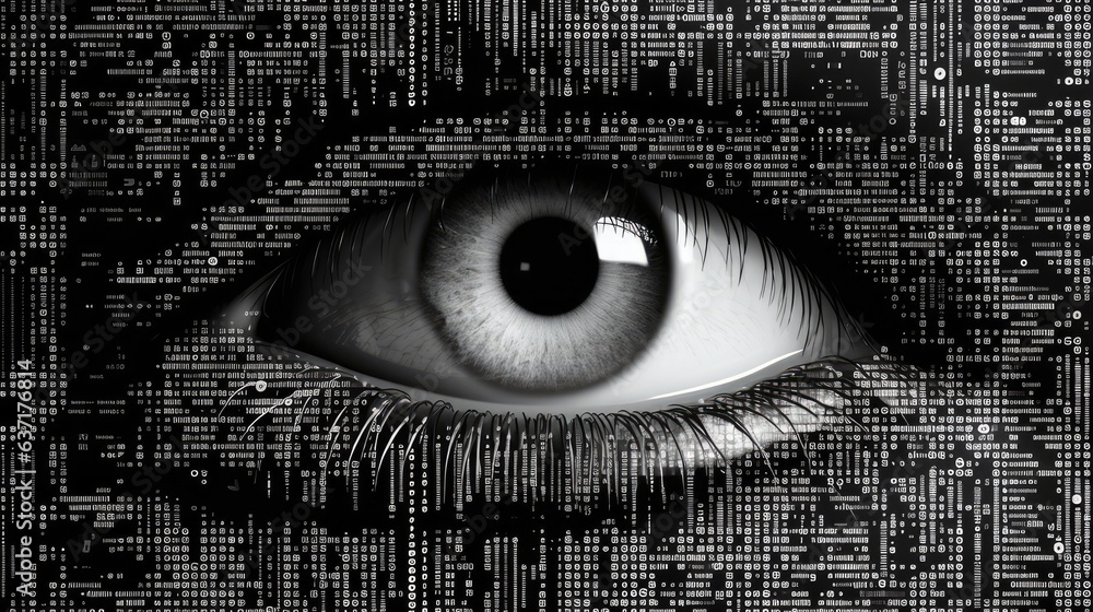 eye of the world. eye on code. eye of the eye. binary code. ascii art ...