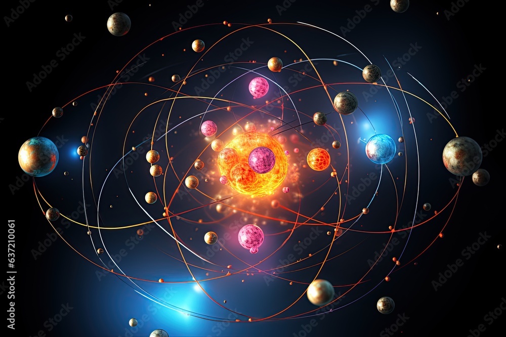 The atomic nucleus is the small, dense region consisting of protons and ...
