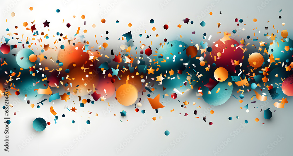 this is an image of the design that shows an unusual amount of confetti ...