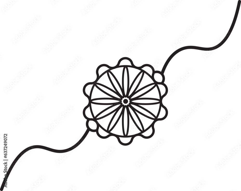 Vetor de Rakhi Icon for Raksha Bandhan. Brothers and Sisters An Indian ...