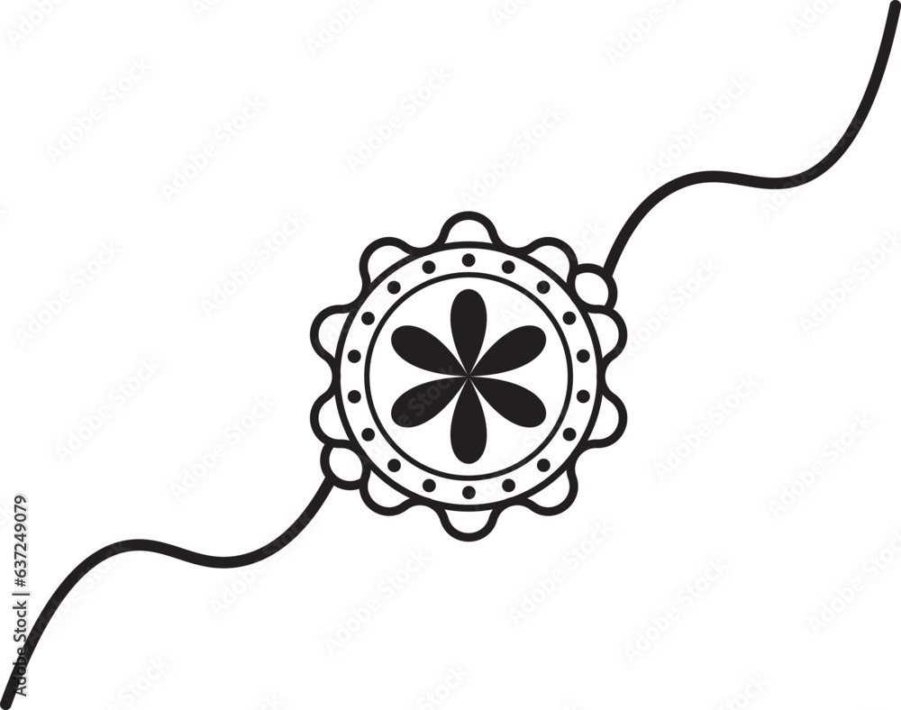 Vetor de Rakhi Icon for Raksha Bandhan. Brothers and Sisters An Indian ...