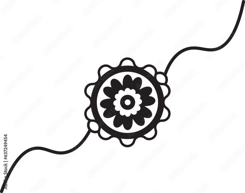 Vetor de Rakhi Icon for Raksha Bandhan. Brothers and Sisters An Indian ...