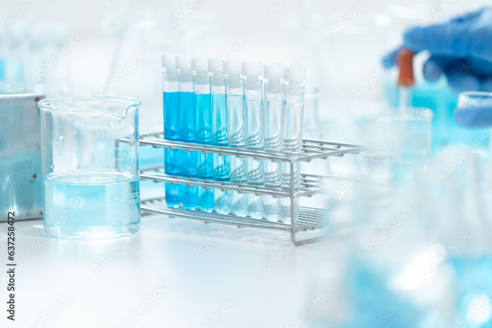 scientific flask glass or glassware equipment for using in ...