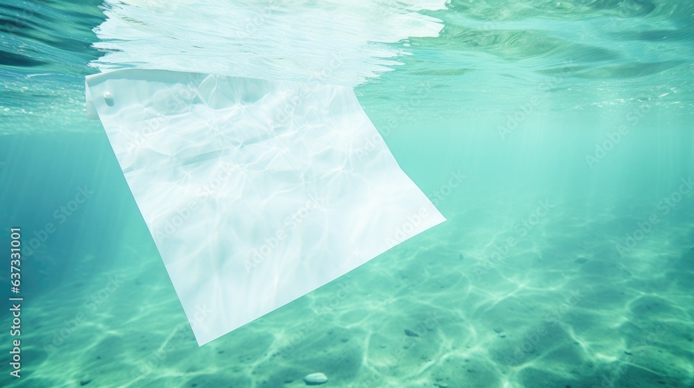 Fell, Underwater, Blank White Letter, Sheet, Sea, Water, Page, Immersed ...
