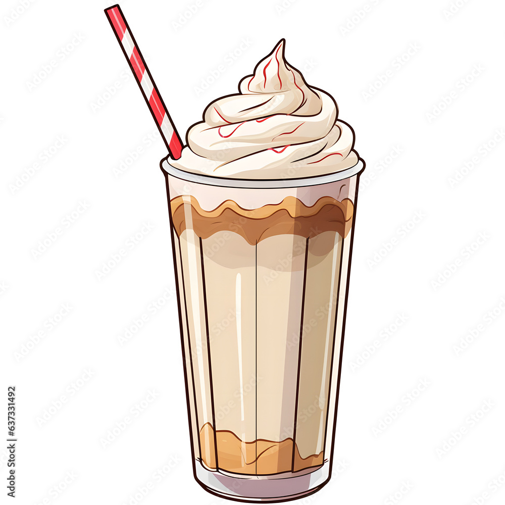 cartoon milkshake clipart, transparent background Stock Illustration ...