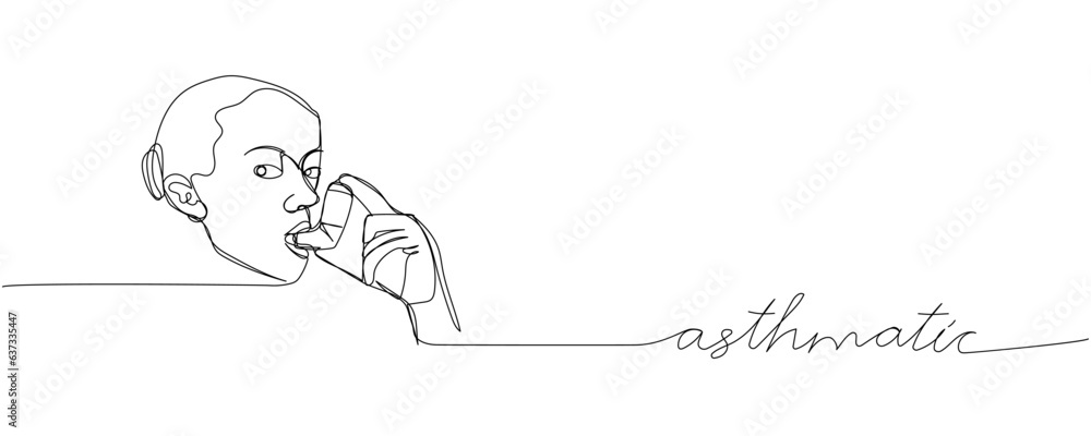 Asthmatic, Using inhalers to treat asthma, salbutamol, Asthma inhaler ...