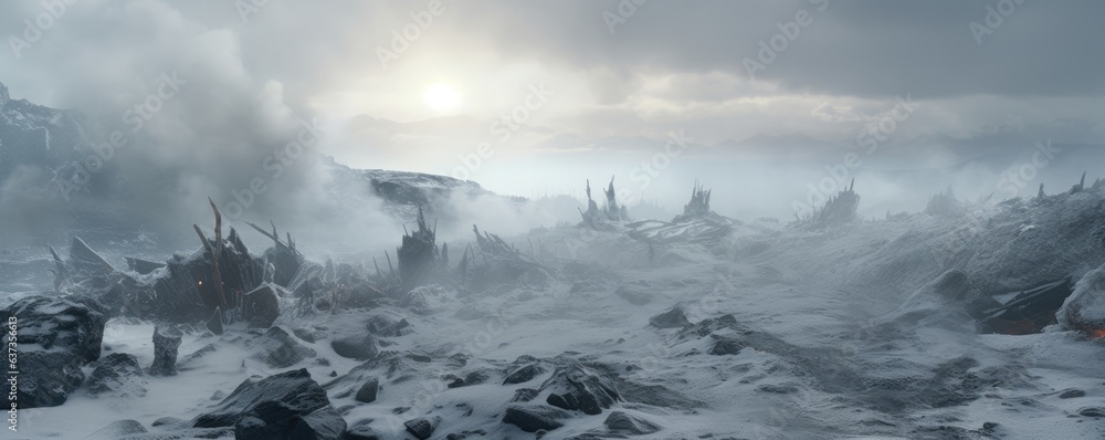 Eternal Twilight: Digital Illustration of Witnessing the End of the ...