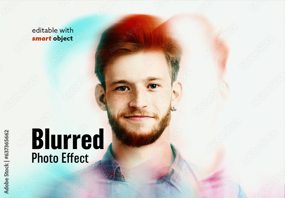 Blurred Photo Effect Stock Template | Adobe Stock