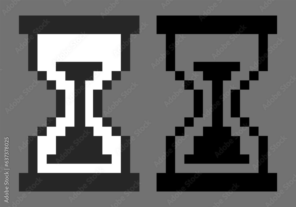 Hourglass mouse cursor. Loading, waiting icon. Vector clipart. Stock ...