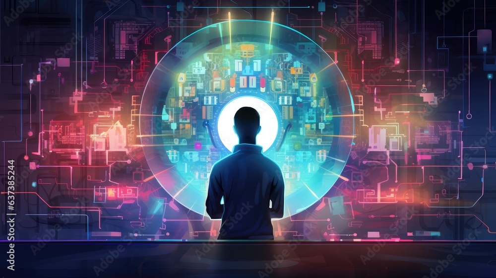 Future scene, futuristic scenery, background, science fiction scenario ...