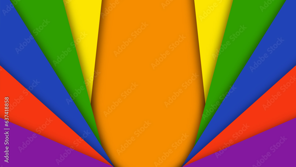Lgbt Pride History Month color background with copy space for text ...