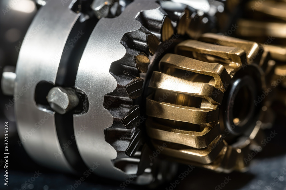 A mesmerizing portrayal of a coupling's interlocking teeth, capturing ...