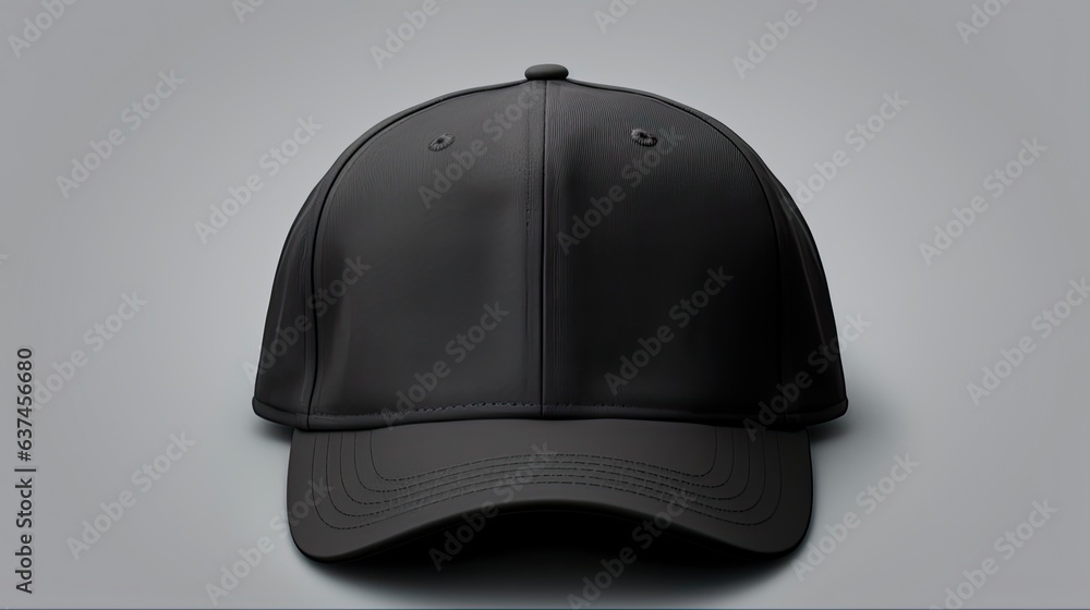 Blank Baseball Cap Mockup Template - Front View for Apparel Design and ...