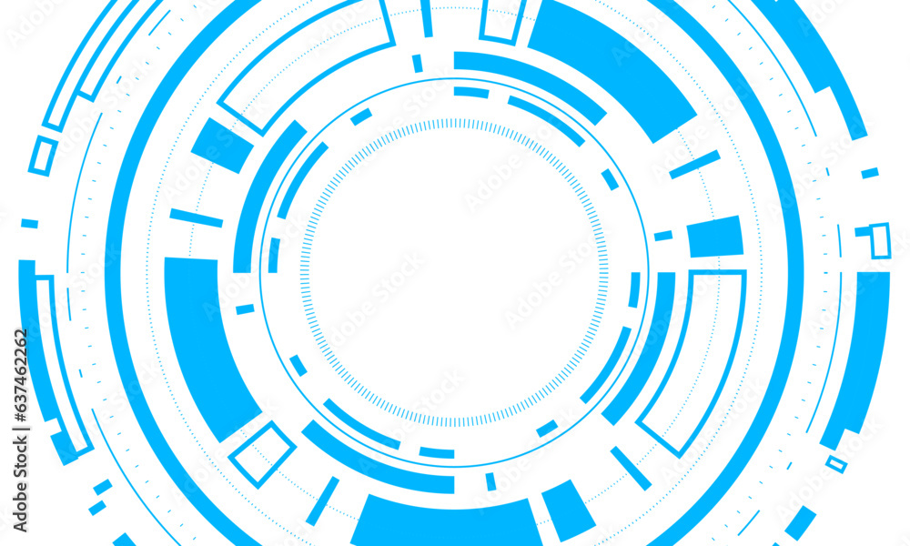 Sci Fi Futuristic User Interface Hud Technology Abstract Background Vector Illustration