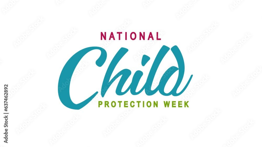National Child Protection Week Text Animation. Great for Child Day ...