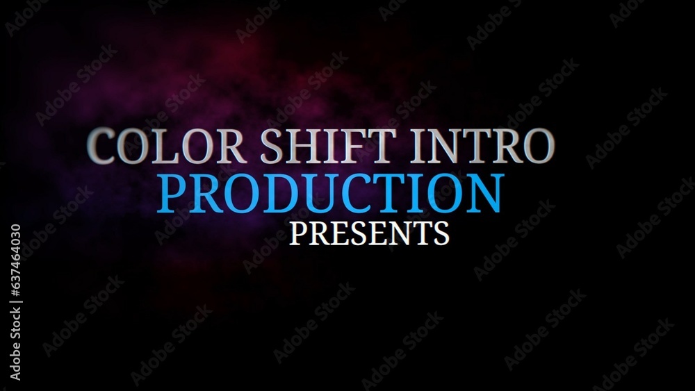 Colorful Shift Trailer Intro Stock Template | Adobe Stock