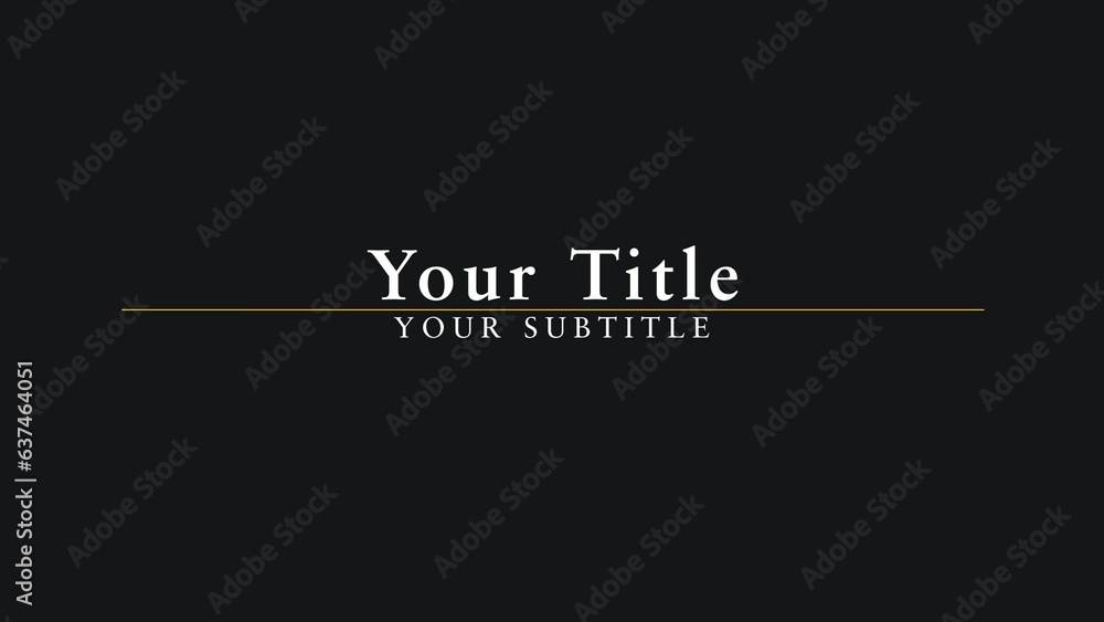 Clean Corporate Title Intro Stock Template | Adobe Stock