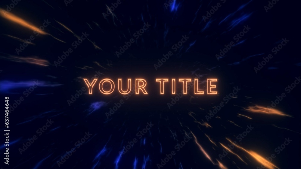 Futuristic Teleport Tunnel Intro Stock Template | Adobe Stock