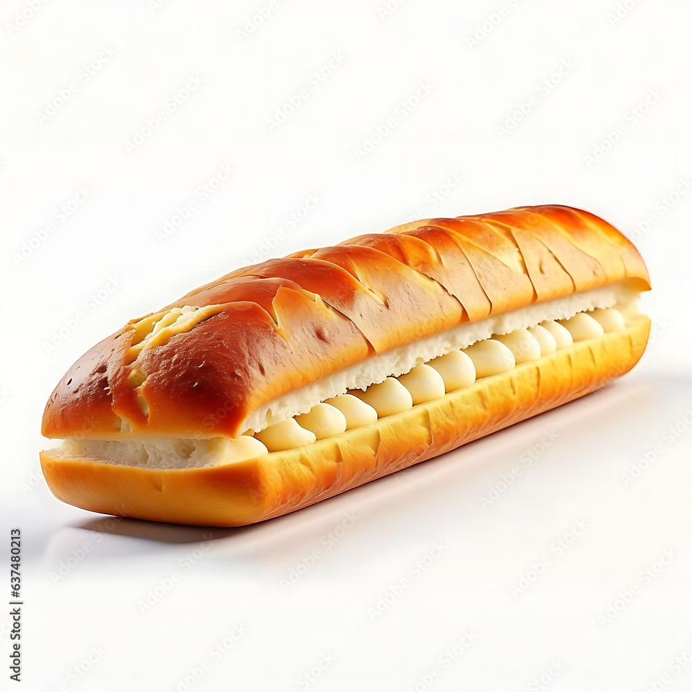 Bien sûr, voici une baguette fraîchement cuite pour accompagner votre ...