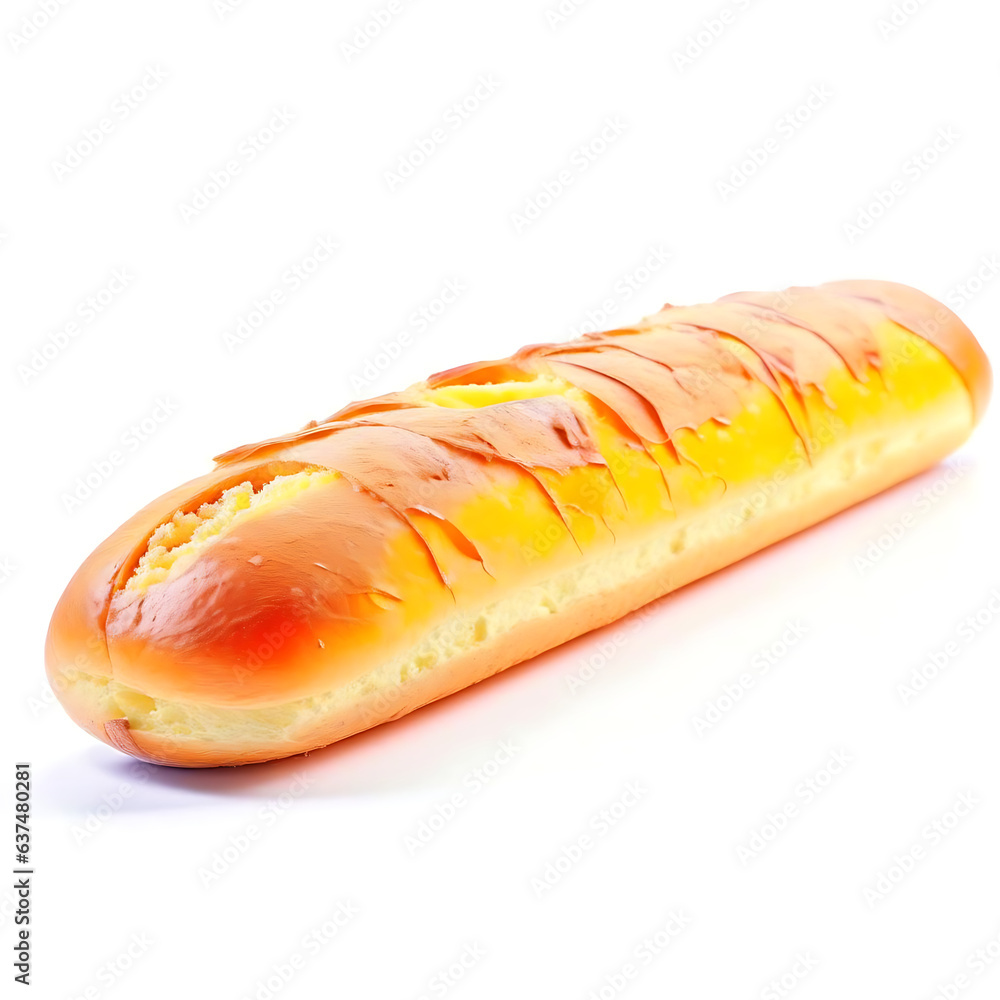 Bien sûr, voici une baguette fraîchement cuite pour accompagner votre ...