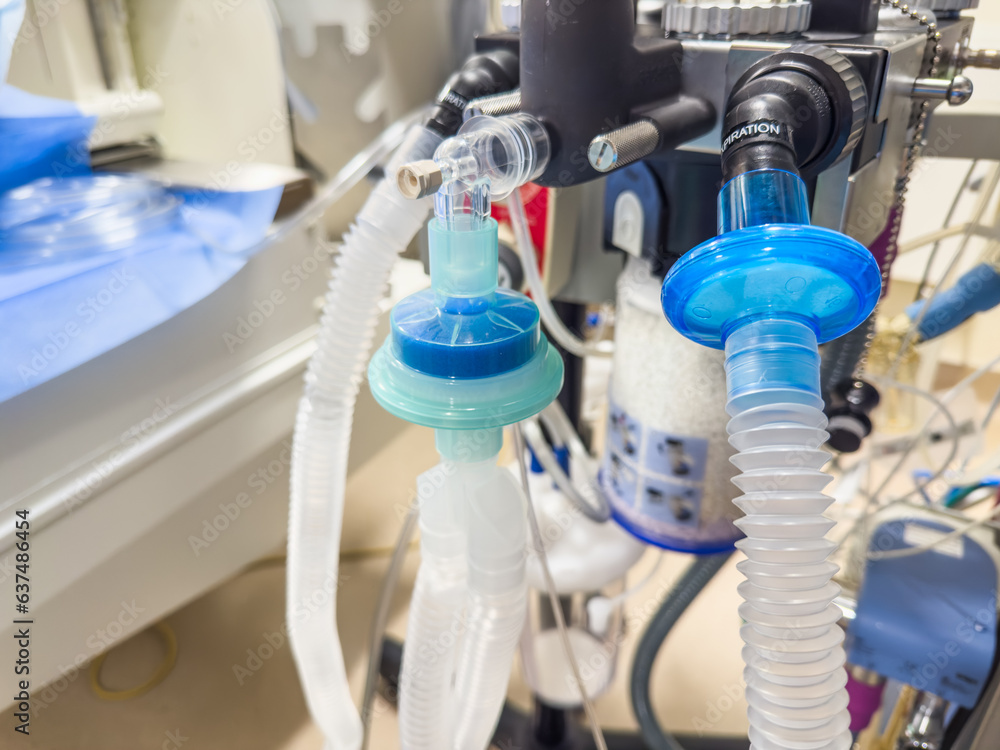 anesthesia mask and laryngoscope represent controlled care and precise ...