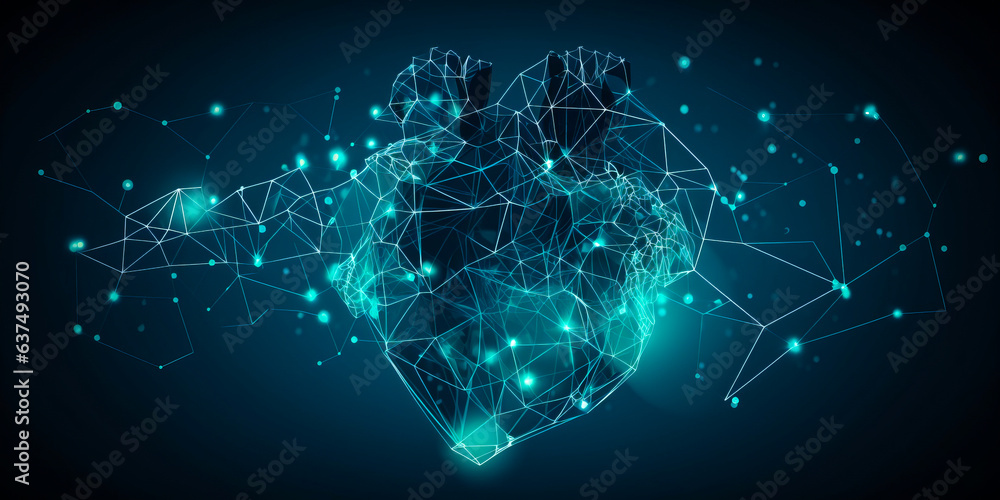 Stylized illustration showcasing the potential of medical networking ...