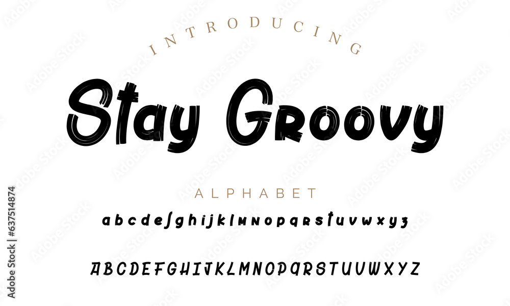 Stay Groovy BRUSH Signature Font Calligraphy Logotype Script Brush Font ...