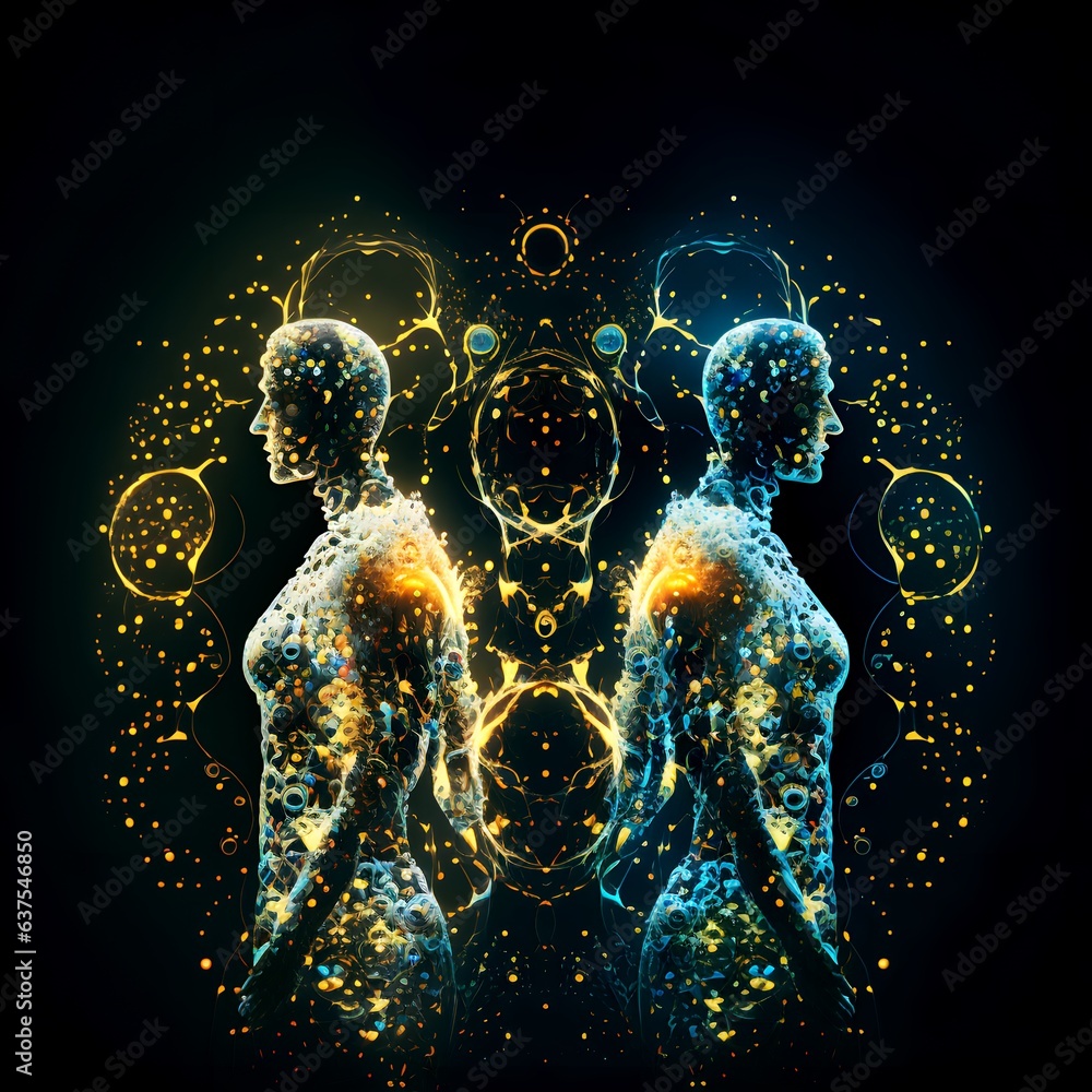 Siamese twins ai neural networks, innovation idea man neuro interface ...