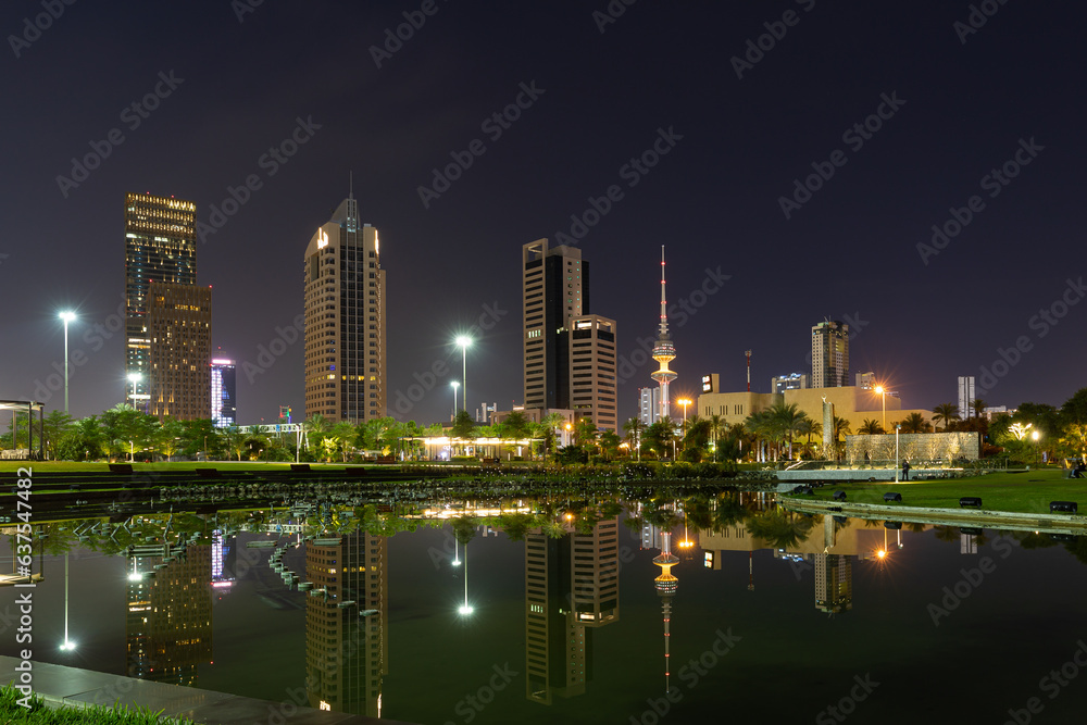 Beautiful Cityscape with Reflection of high raised building at Al ...