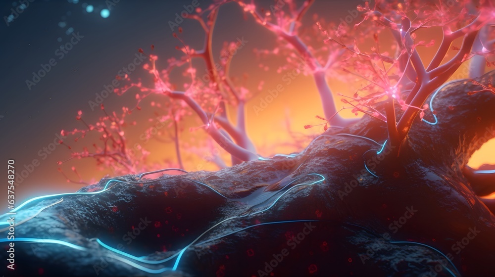 neuro cell synapse, neural brain illustration, axon biology nervous ...
