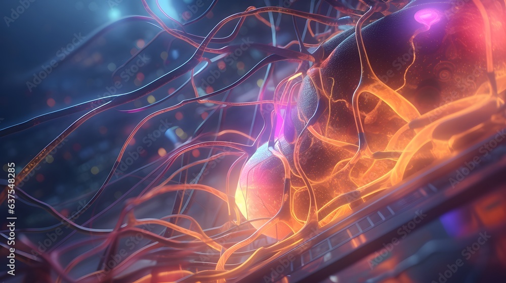 neuro cell synapse, neural brain illustration, axon biology nervous ...