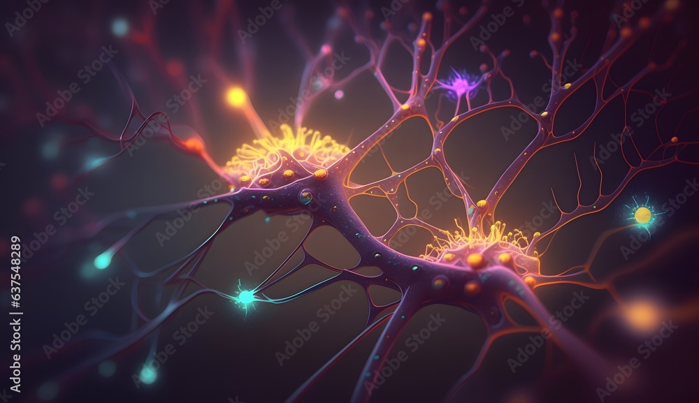 neuro cell synapse, neural brain illustration, axon biology nervous ...
