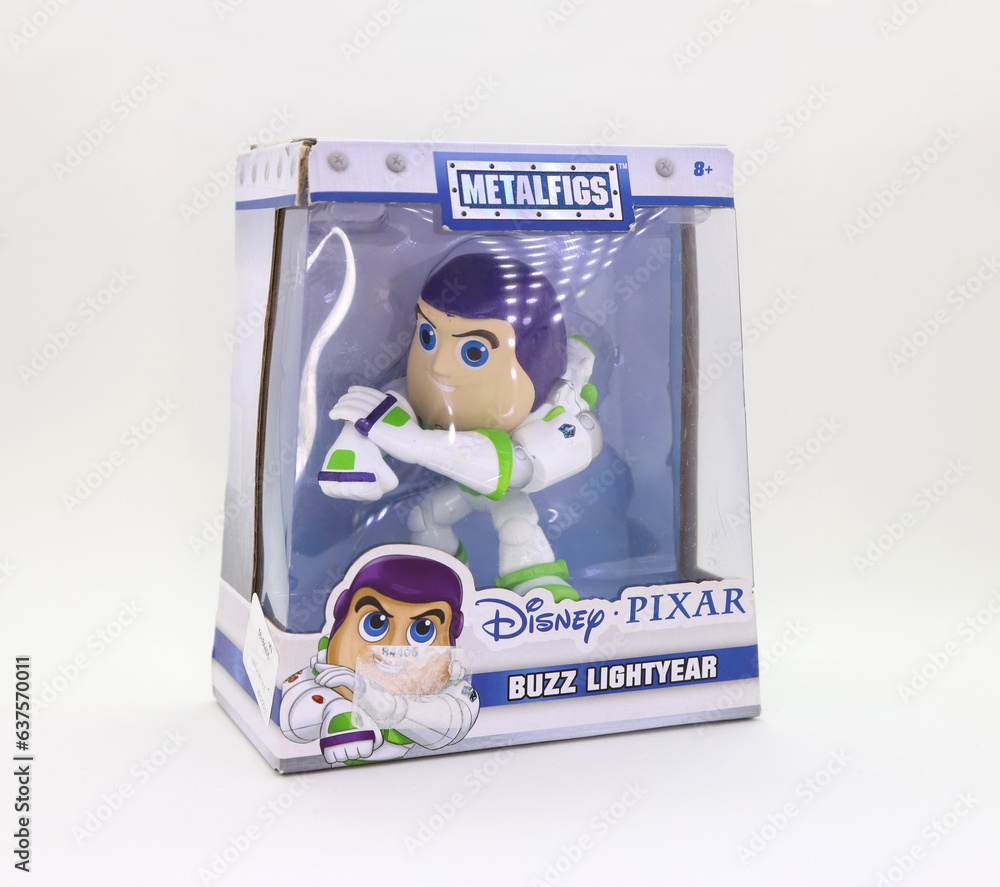 Buzz Lightyear doll box in its original MetalFigs packaging. Superhero ...