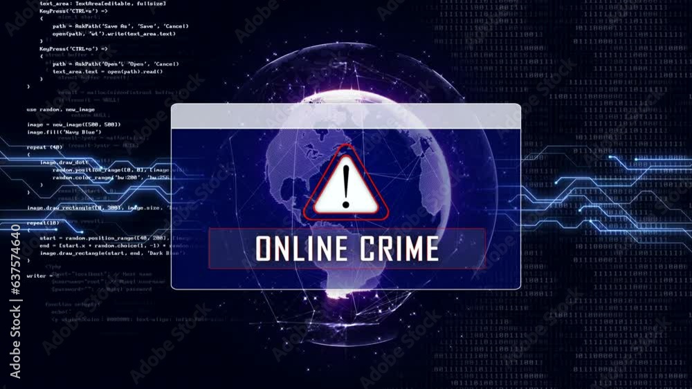 ONLINE CRIME and Earth Connections Network, Animation, Background, Loop ...