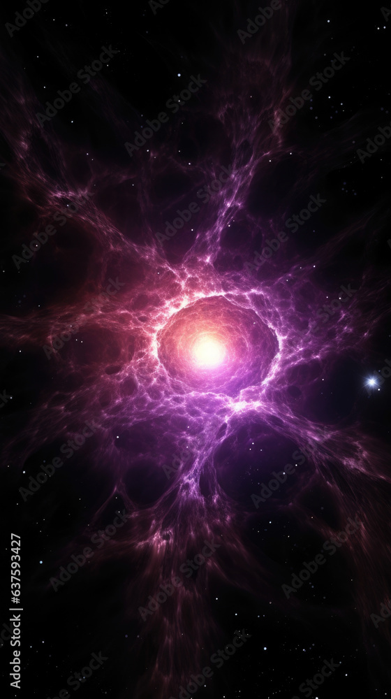 The scene of interstellar heating appears like a glowing spider web ...