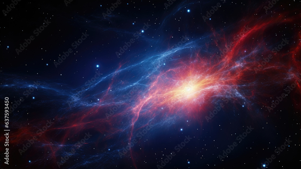 Lurking within the vastness of space a pattern of interstellar strings ...