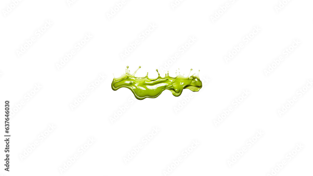 Eerie Halloween Delight: Green Slime Cutout PNG on White - A Spooky and ...