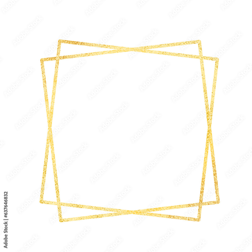 Poster Luxury gold glitter geometric wedding frame – Wall Art | UkPosters