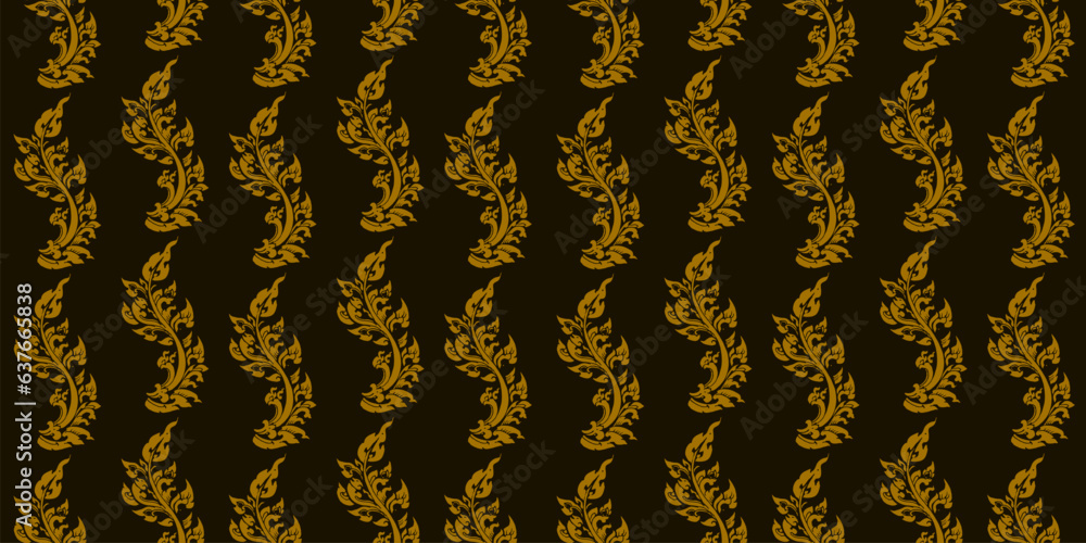 Seamless Thai pattern background. Abstract vector Illustration. Simple ...