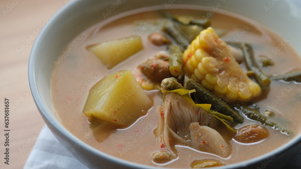 Sayur asem or sayur asam is an Indonesian vegetable soup. It is a ...