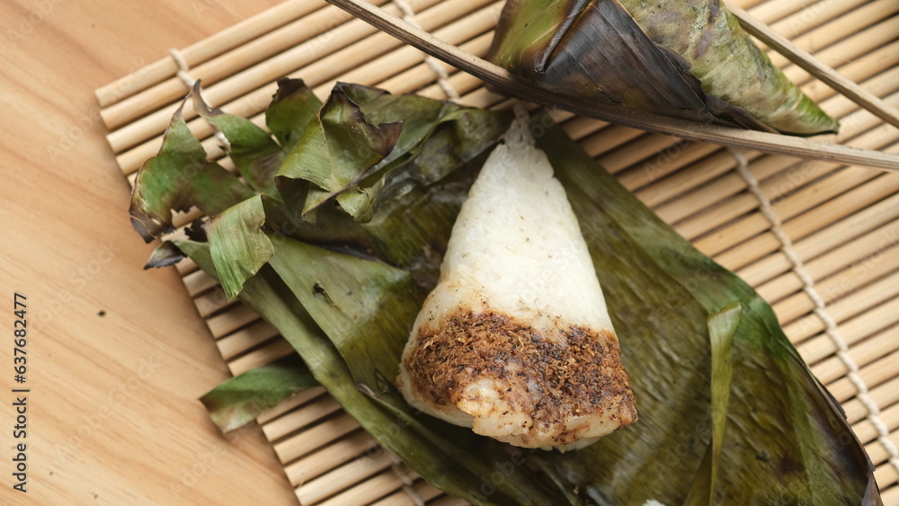 Pengkang is made from the main ingredient of sticky rice which contains ...