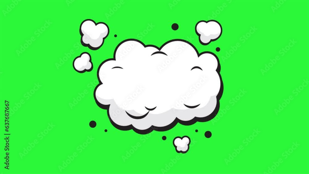 Smoke pop art in comic style. cartoon bubble explosions. Comic smoke ...