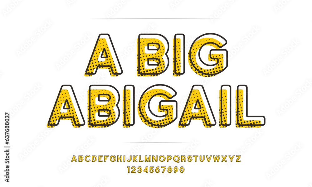 "A BIG ABIGAIL" font alphabet. Minimal modern urban fonts for logo ...
